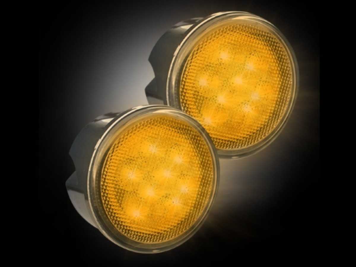 RECON Round Front Turn Signal Lenses LED - 264134CL | Mopar Online Parts