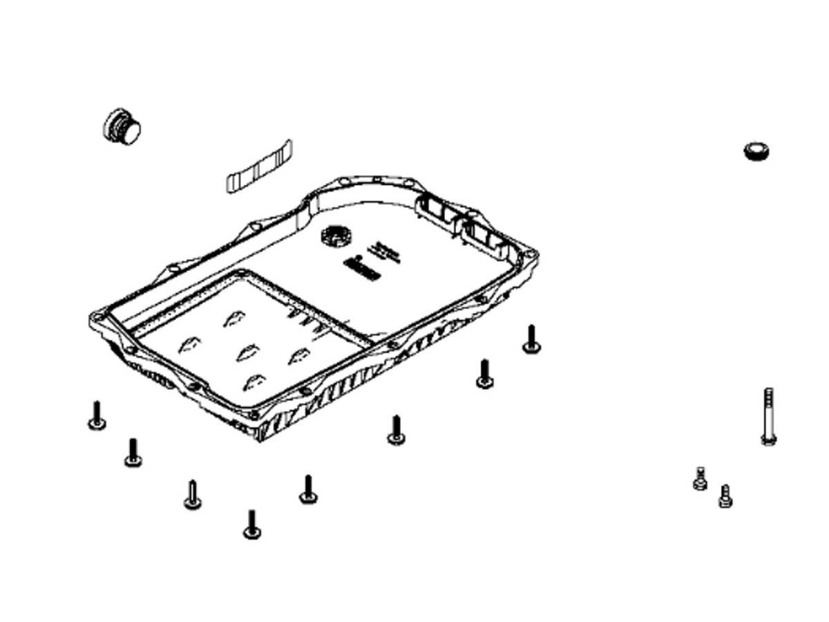 Authentic Mopar Transmission Oil Pan And Filter Kit - 68353862AA ...