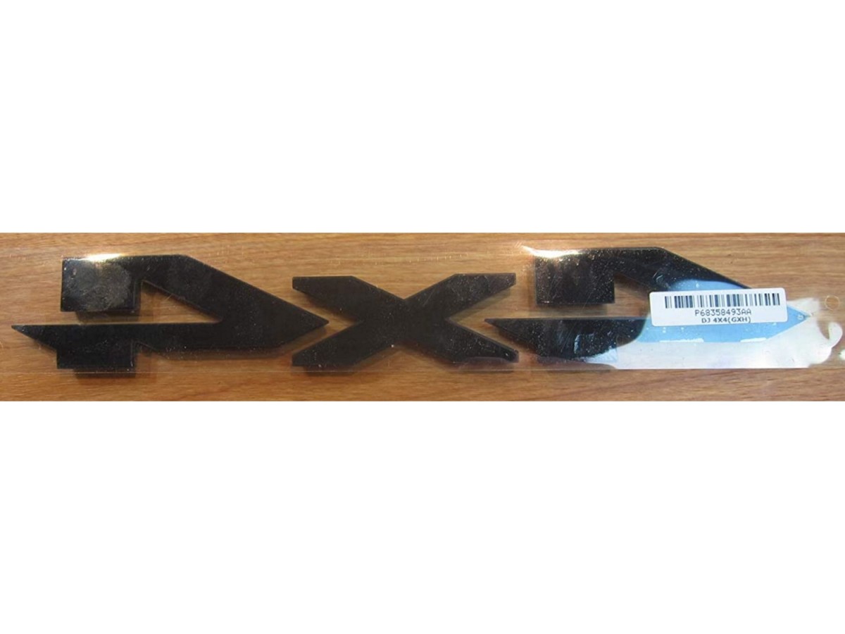 Authentic Mopar Black 4x4 Tailgate Emblem - 68358493AA | Mopar Online Parts
