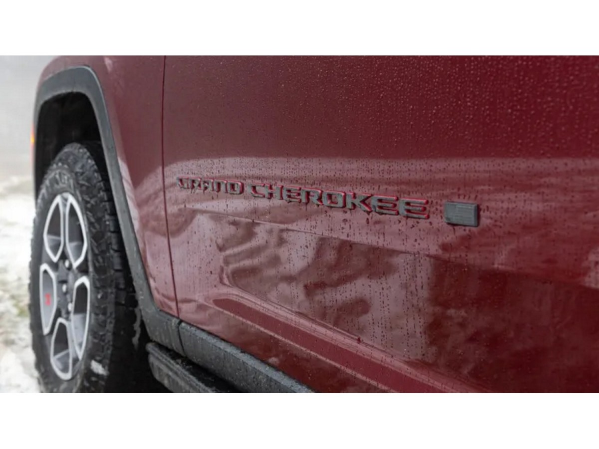 Authentic Mopar American Flag Door Emblem Trailhawk Dark Gray With Red ...