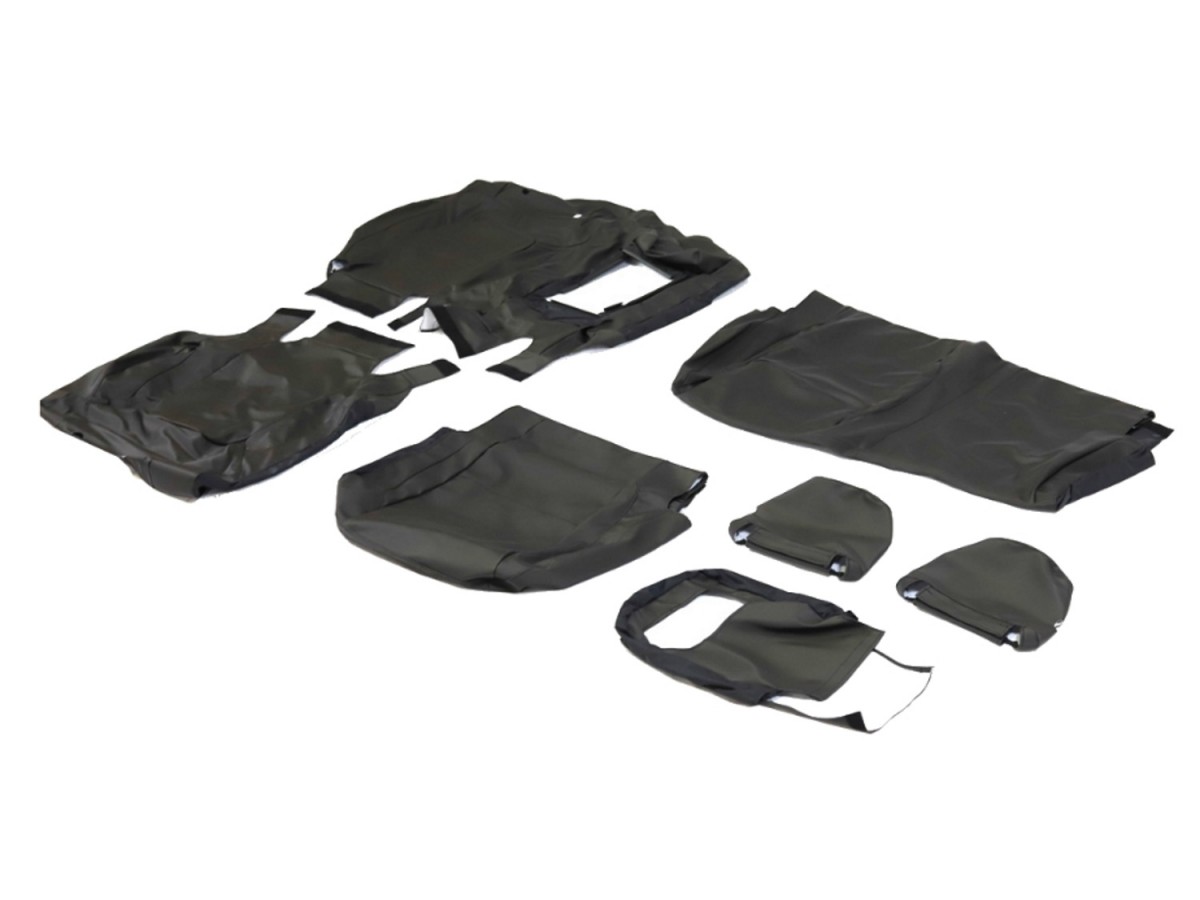 Authentic Mopar Seat Covers - Rear Quad Cab 60/40 Black - 82215472 ...