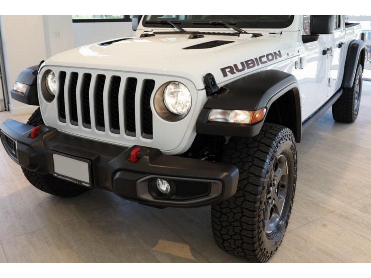 Authentic Mopar Rubicon Fender Flares - Black Grained With Halogen DRL ...